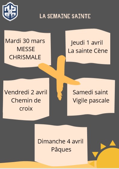 La semaine sainte dans notre diocèse - Ensemble Scolaire Saint Louis ...